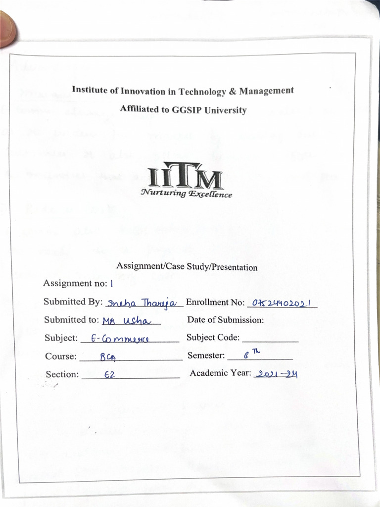 E Com Assig 1 Sneha | PDF