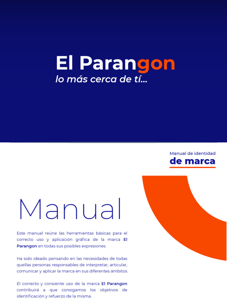Manual de Marca El Parangon-1 | PDF | Marca | Diseño gráfico