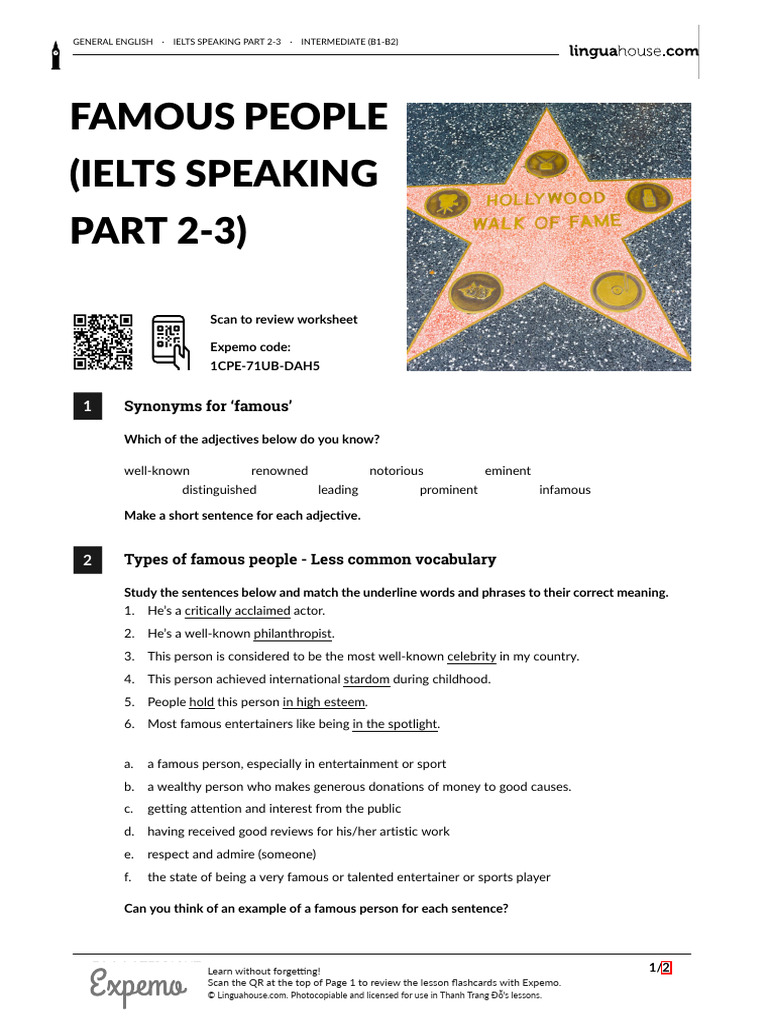 famous-people-ielts-speaking-part-2-3-british-english-student | PDF ...