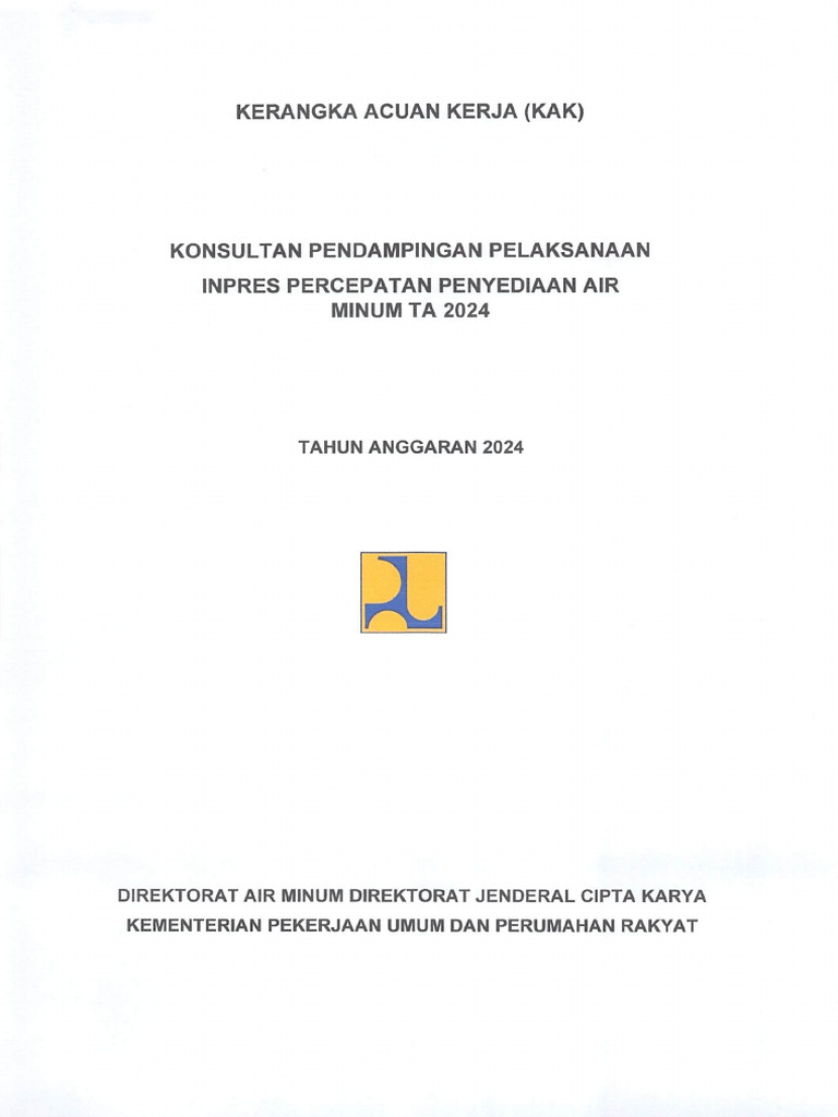 Kak KMP Inpres Ta2024 | PDF | Bisnis | Pengelolaan Keuangan & Uang