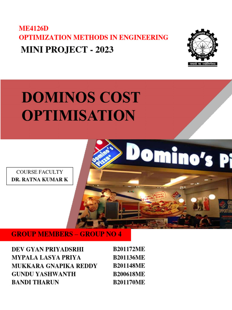 Optimisation Project | PDF | Mathematical Optimization | Demand Optimisation Project | PDF | Mathematical Optimization | Demand