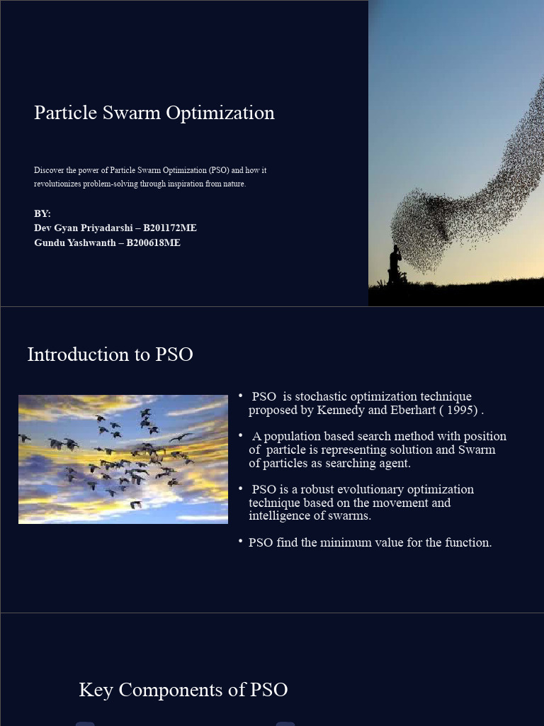 Particle Swarm Optimization | PDF | Mathematical Optimization | Theoretical Computer Science