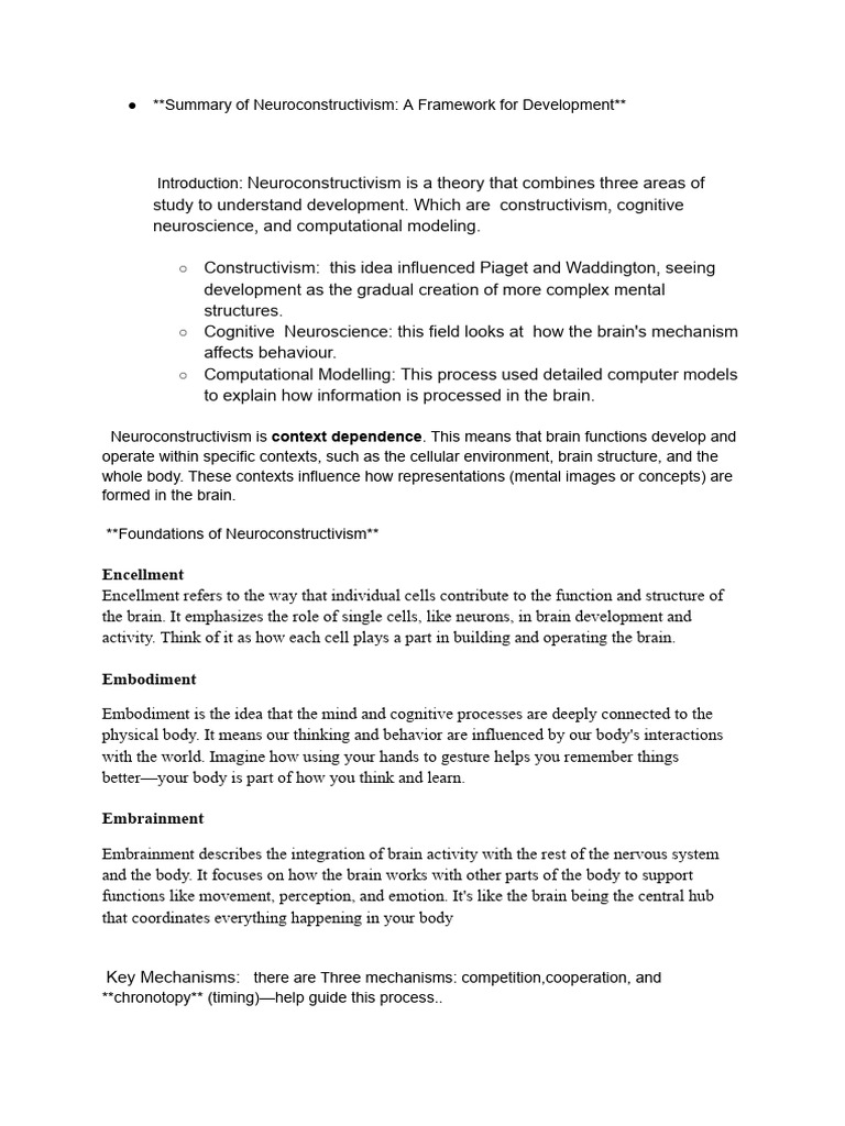 Mind Modularity and Cognition Open Elective Course Class Notes | PDF ...