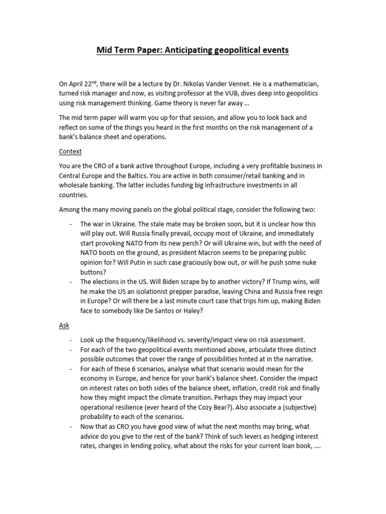 Mid Term Paper | Download Free PDF | Interest | Risk