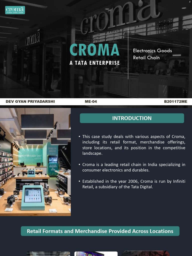 Croma: India's Leading Electronics Retailer | PDF | Retail | Forecasting