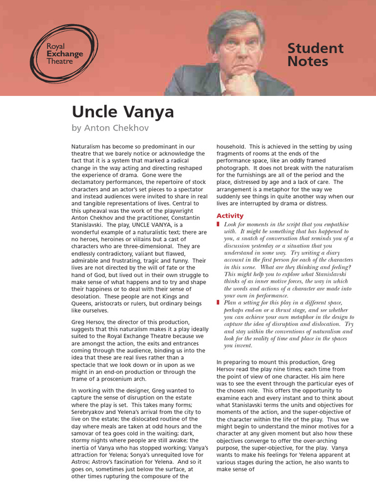 Uncle Vanya: Student Insights | PDF | Anton Chekhov | Theatre