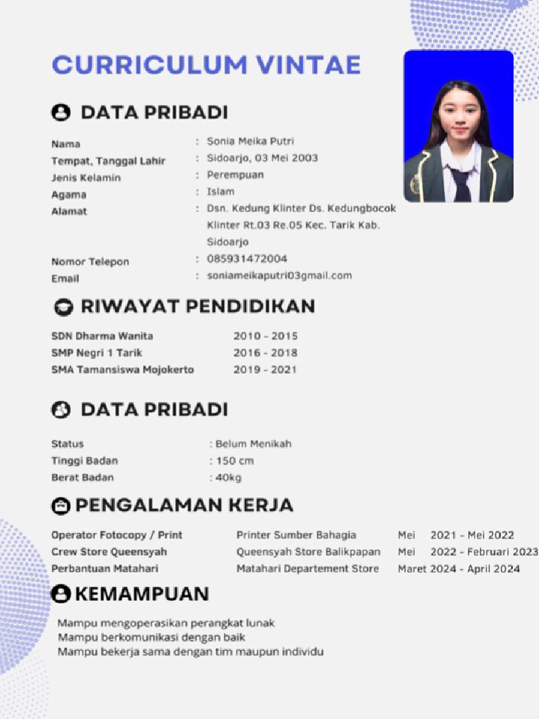 Contoh CV | PDF