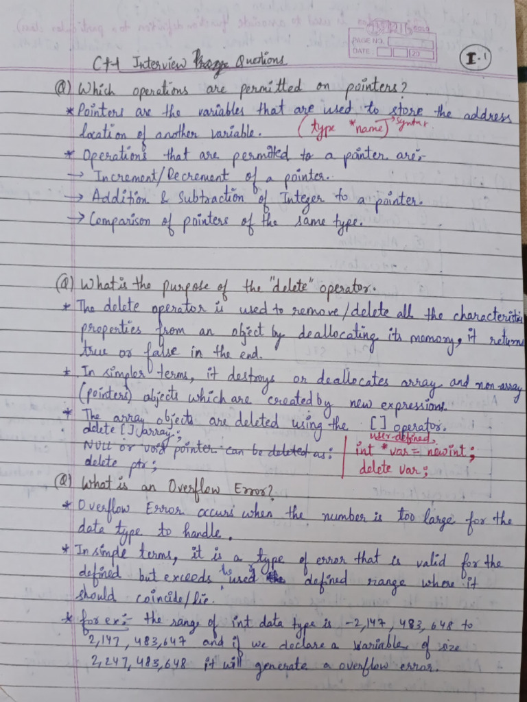 C++ - Interview Questions | PDF