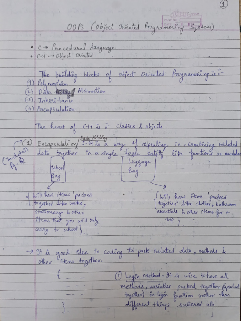 C++- OOPS Part-1 | PDF C++- OOPS Part-1 | PDF