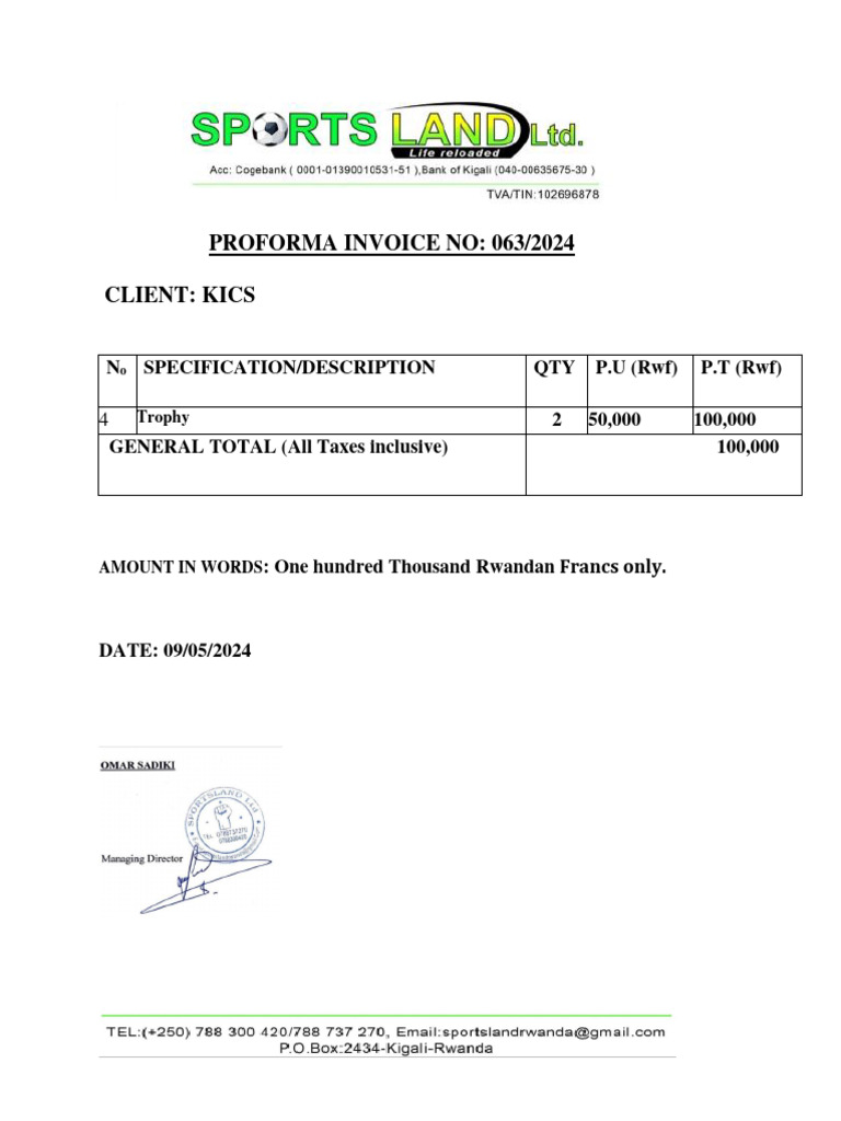 KICS Quotation. | PDF | Finance & Money Management | Technology & Engineering