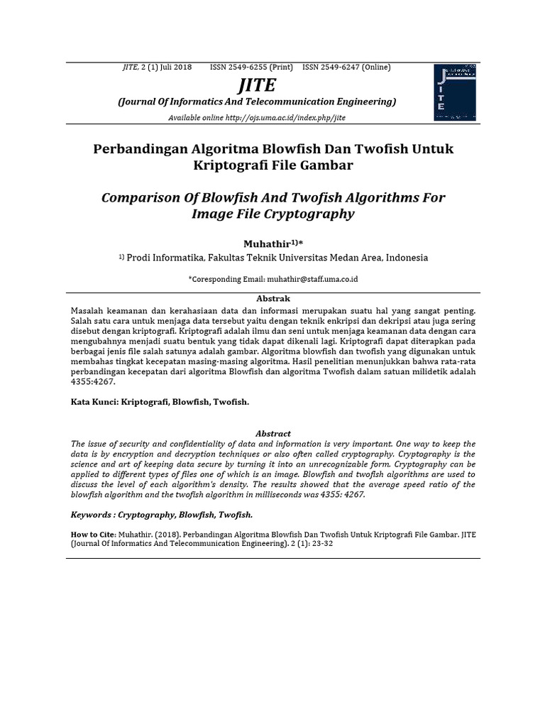 Algoritma Blowfish vs Twofish | PDF