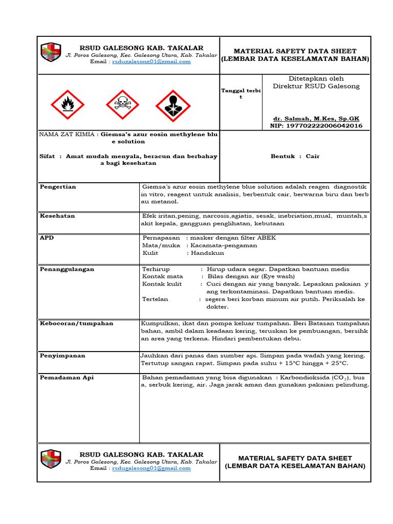 Msds Lab Fix Sementara | PDF