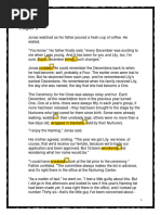 The Giver Chapter 7 | PDF | Religion & Spirituality | Poetry