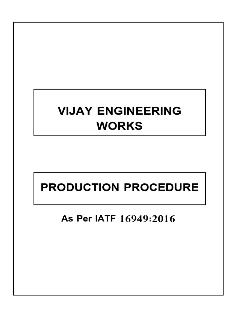 P-01 Production Process Procedure | PDF | Welding | Construction
