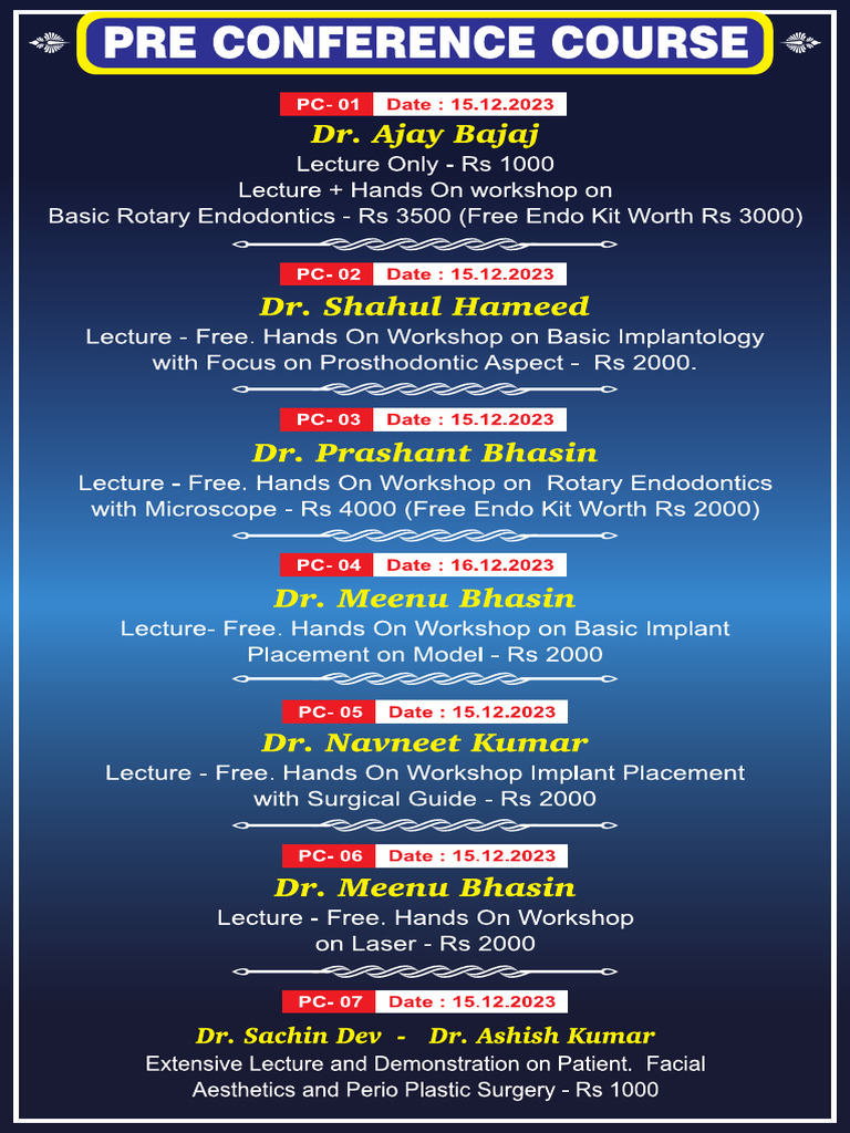 Pre Conference Course | PDF