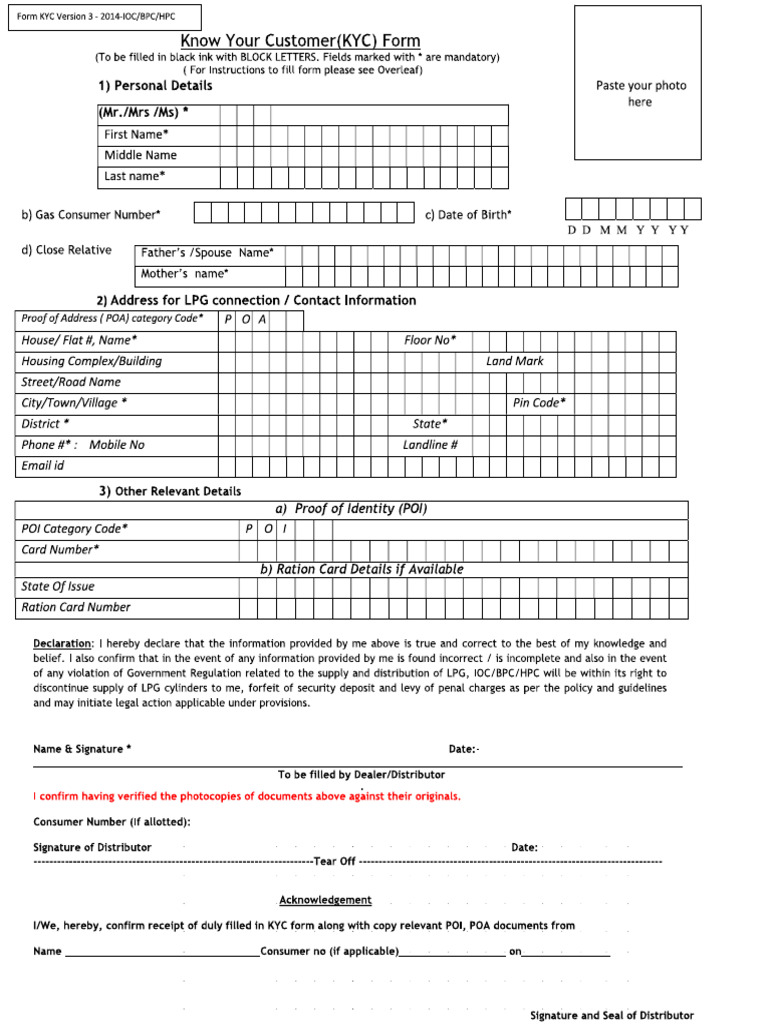 Kyc Form | PDF