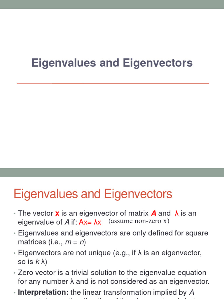 5eigenvalues and Eigenvectors #5 | Download Free PDF | Eigenvalues And Eigenvectors | Matrix ...