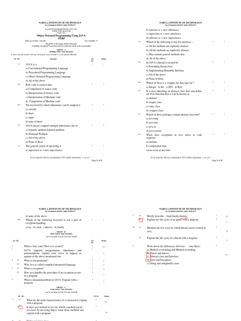 Microsoft Word - IT405_mod | PDF | Method (Computer Programming ...