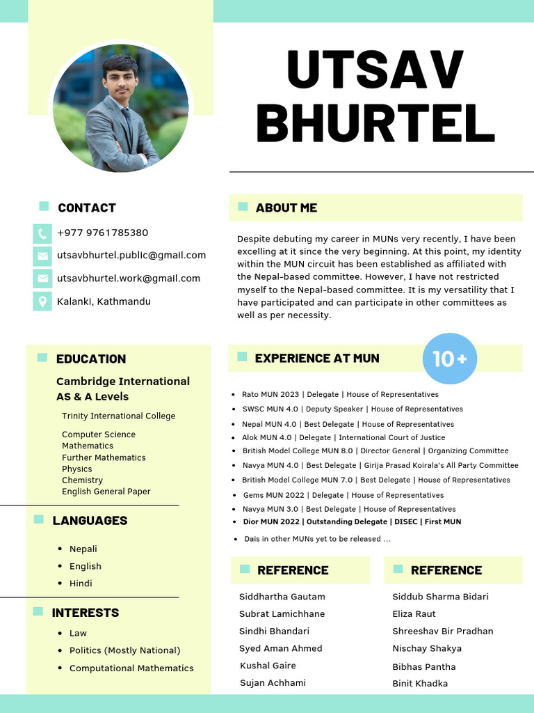 MUN CV | PDF | Nepal