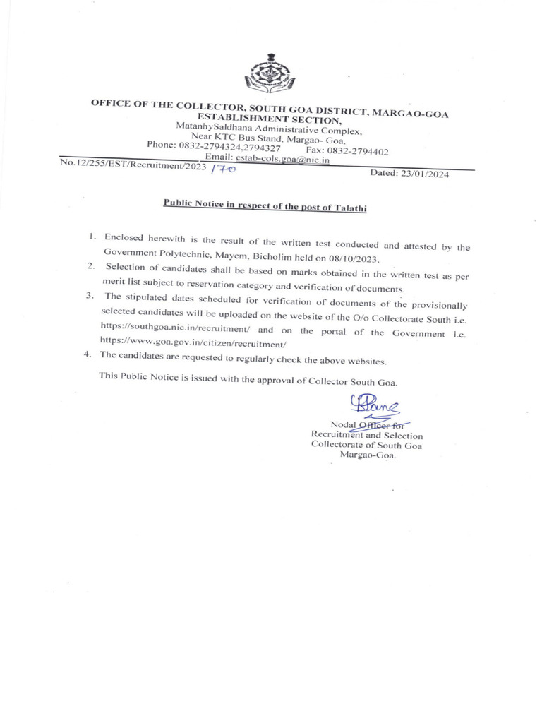 Results Talathi COLS | PDF