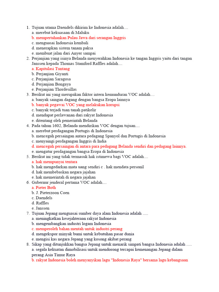 Faktor Intern Kemunduran VOC | PDF