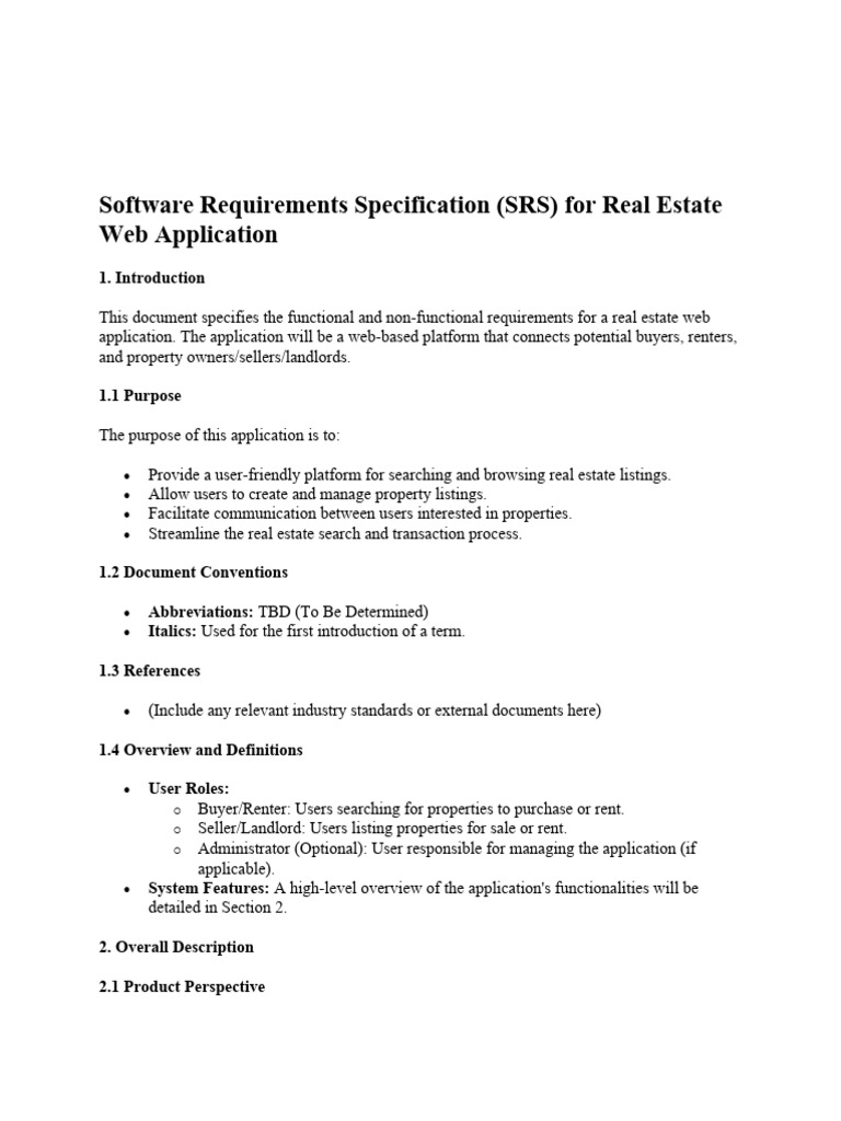 Software Requirements Specification. | PDF | Usability | World Wide Web