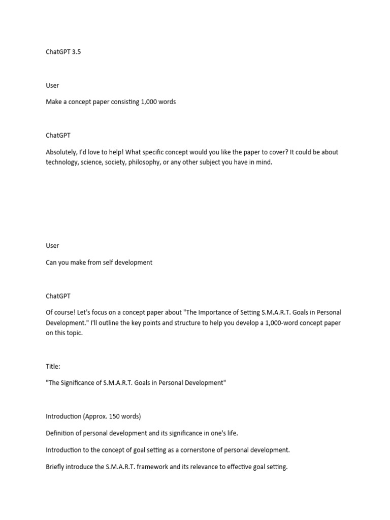 Concept Paper Format | Download Free PDF | Goal | Goal Setting