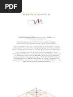 La Mercerie Menu Highlights | PDF | Foods | Beverages