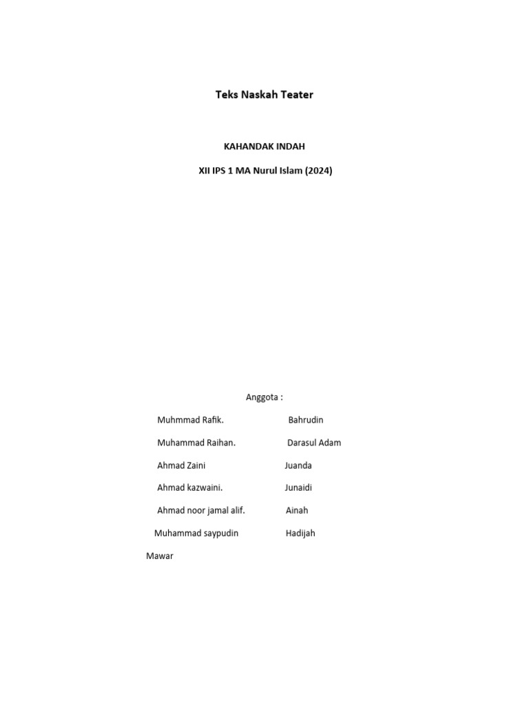 Teks Naskah Tea | PDF