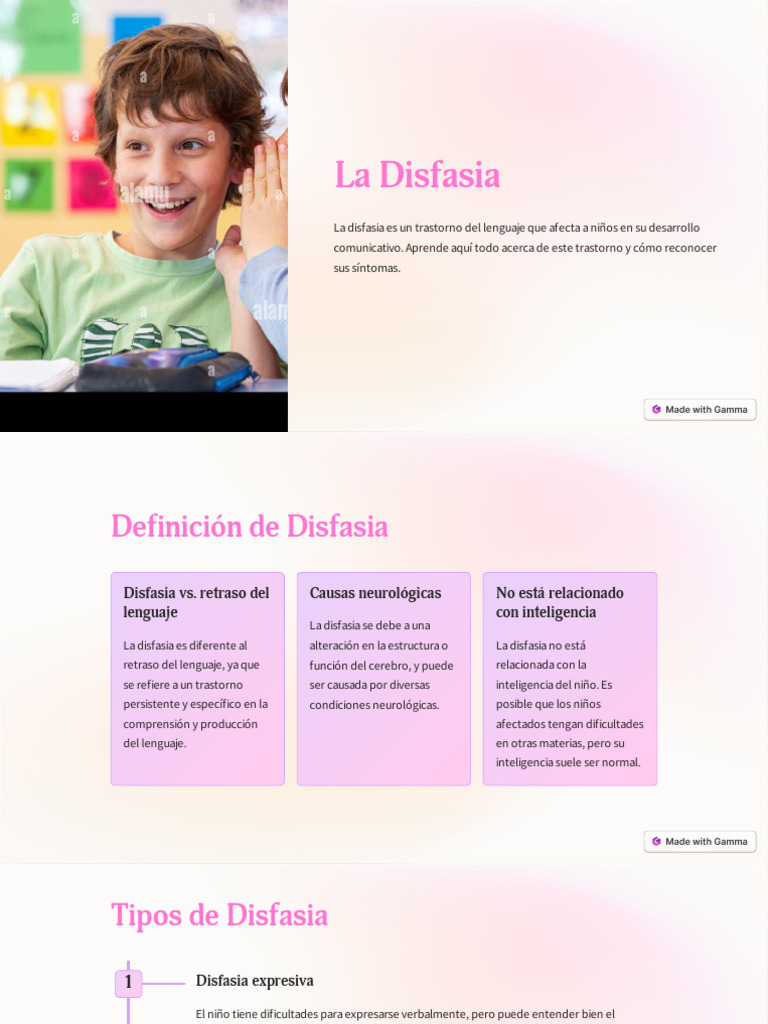 Disfasia: Trastorno del Lenguaje Infantil | PDF | Afasia | Cerebro