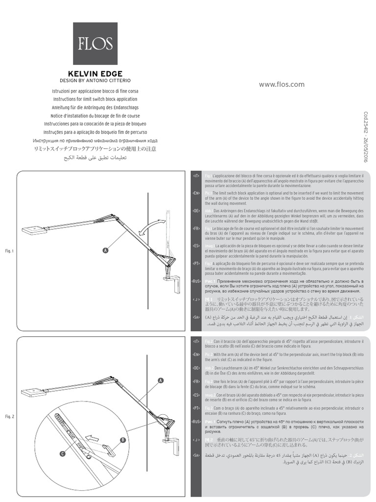 Mounting Instruction KELVIN EDGE MONT BLOCCO A SCATTO 25412 | PDF