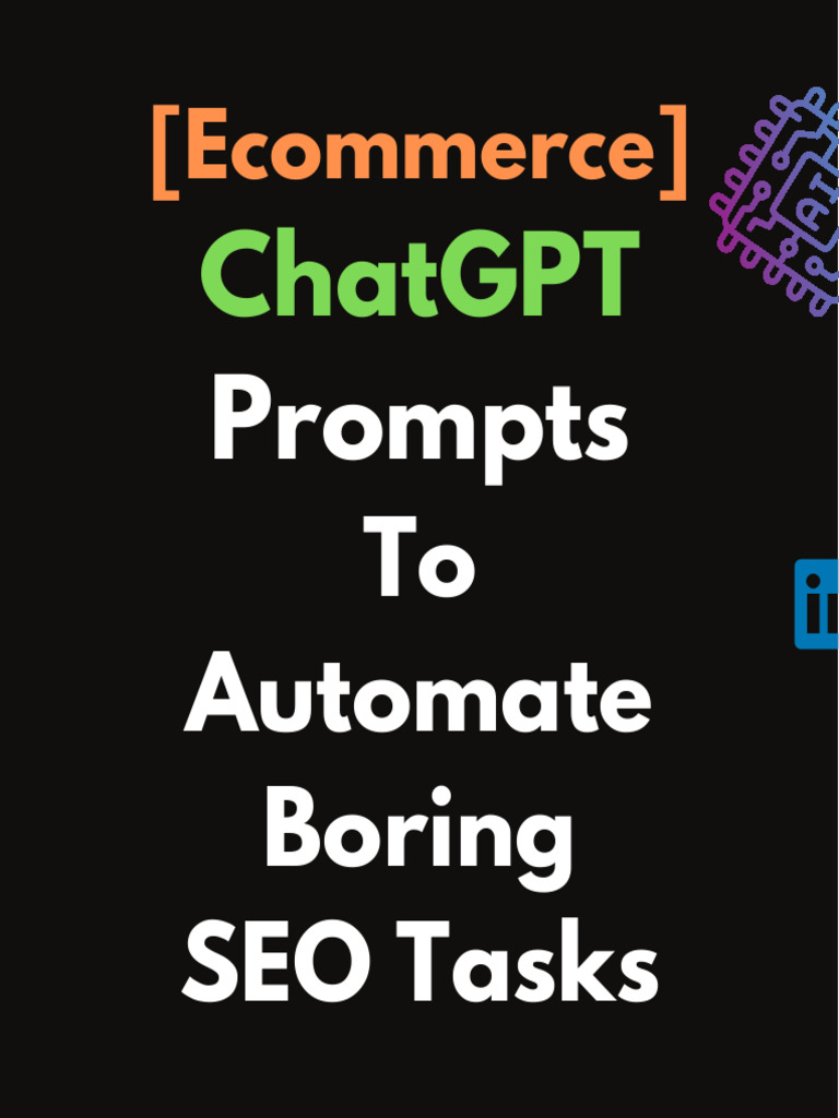 ChatGPT Prompts For Ecom SEO | PDF