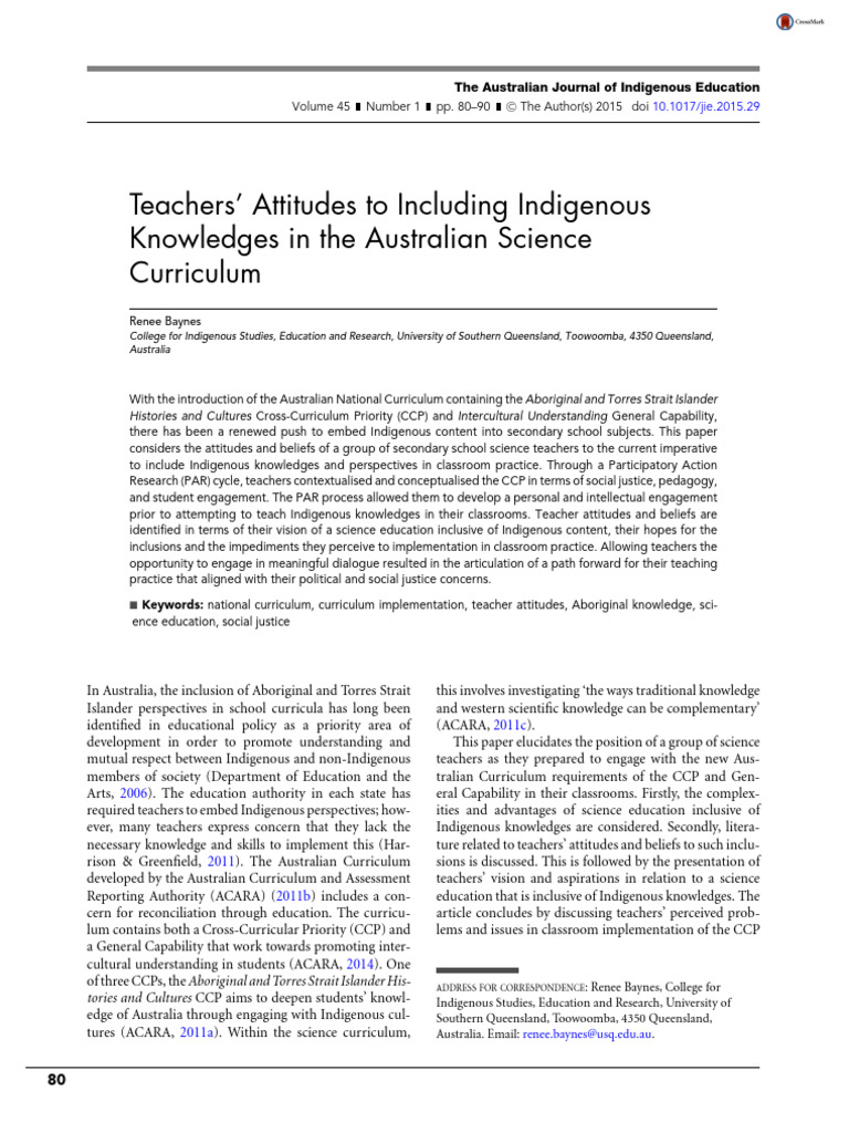 Fulltext | PDF | Teachers | Indigenous Australians