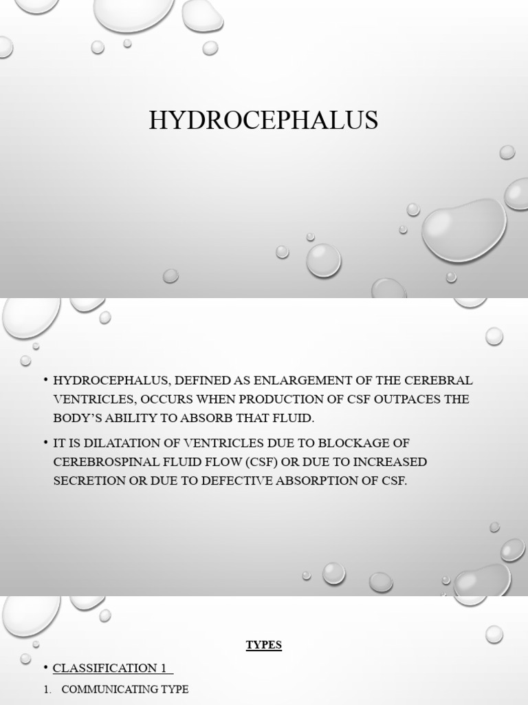 HYDROCEPHALUS | PDF | Cerebrospinal Fluid | Brain