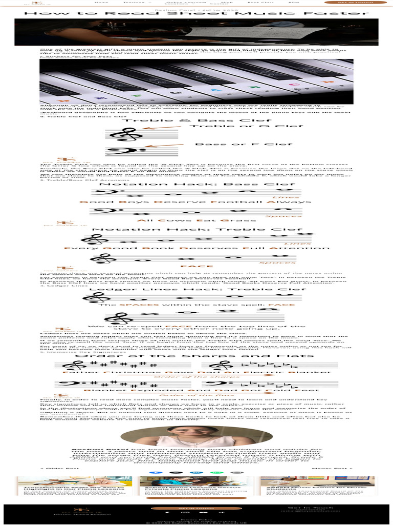 How To Read Sheet Music Faster | PDF | Clef | Notation