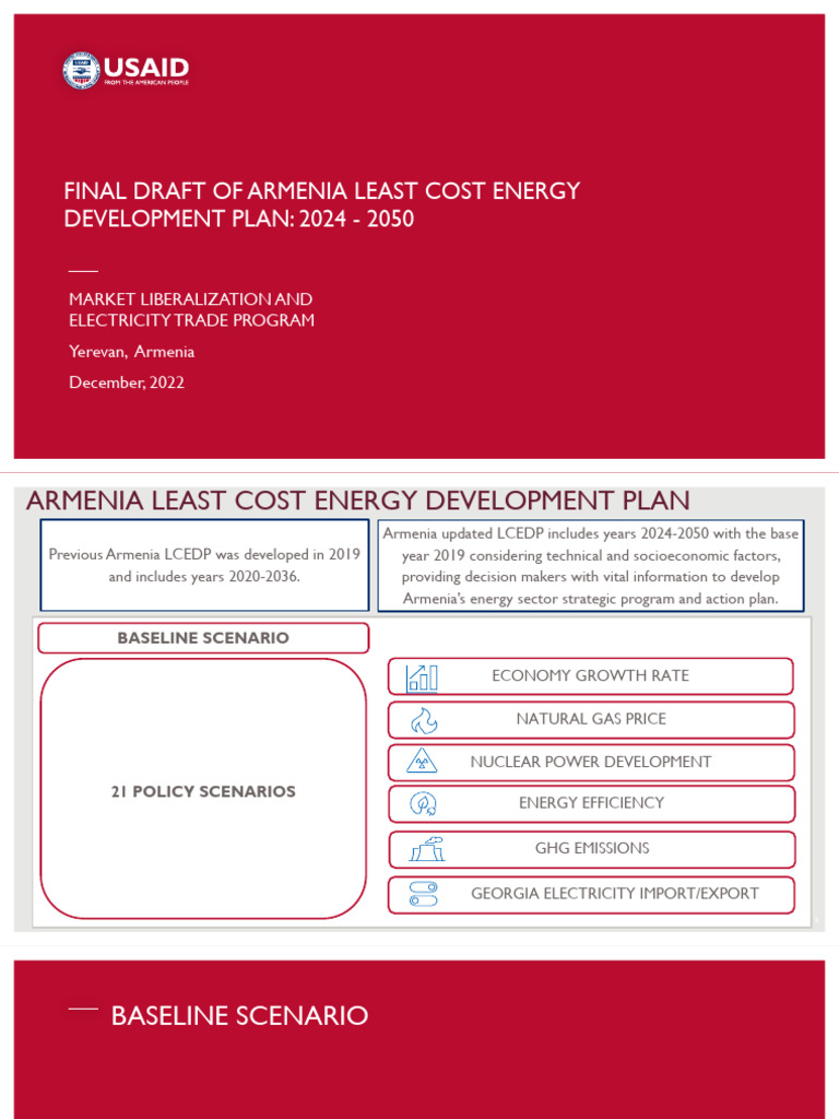 Armenia Energy Development Plan 2024-2050 | PDF | Electricity ...