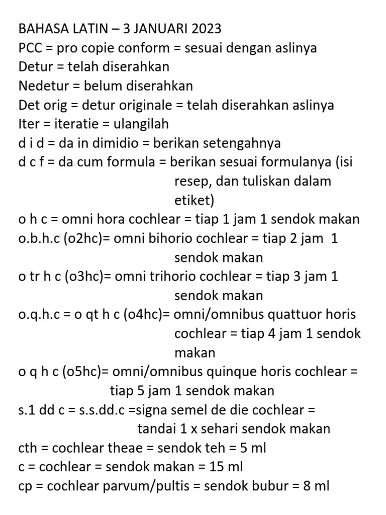 Bahasa Latin | PDF
