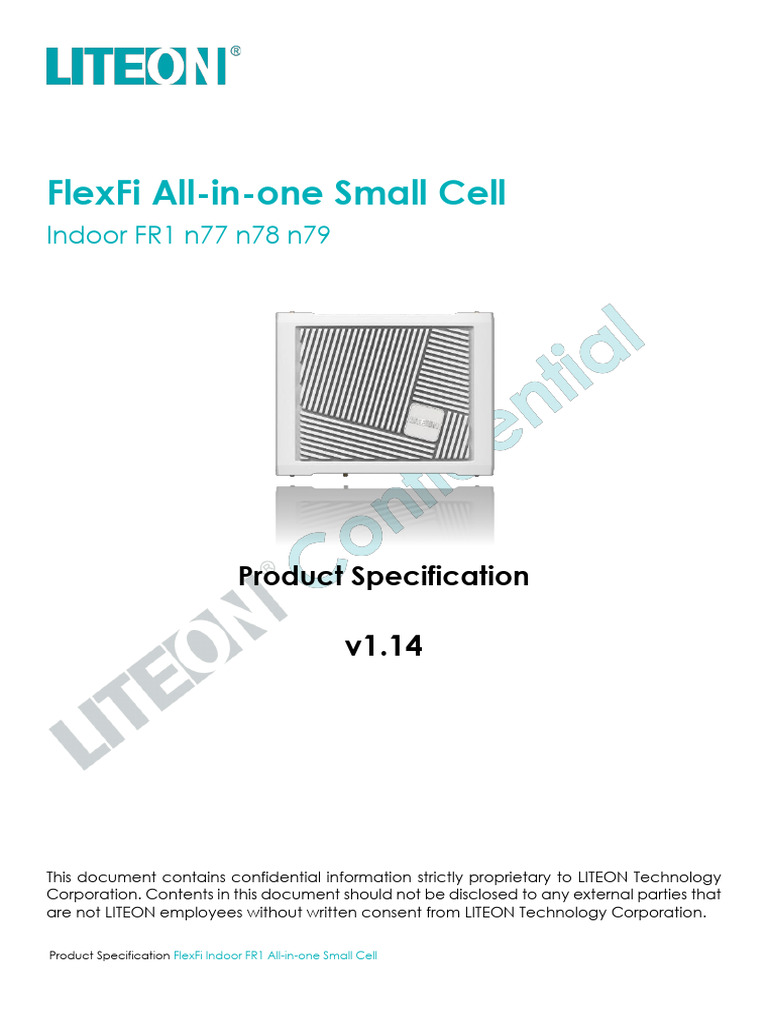 FlexFi Indoor FR1 Small Cell Specs | PDF | Radio | Telecommunications ...