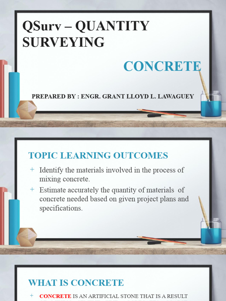Qsurv - Concrete(1) | Download Free PDF | Concrete | Construction Aggregate