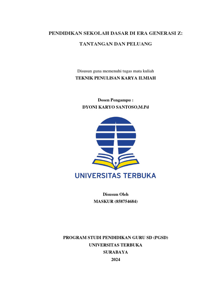 Tugas 3 TPKI (Makalah 2024) | PDF