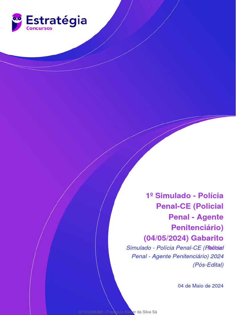 1 SIMULADO ESTRATEGIA GABARITO Ppce | PDF | Protocolo de transferência de arquivos | Escrita