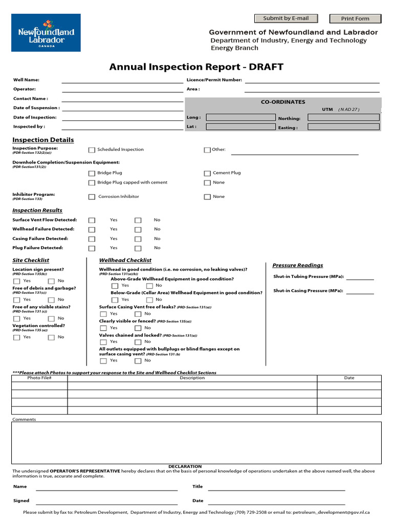 Forms Energy Annual Inspection Fillable | PDF | Mechanical Engineering