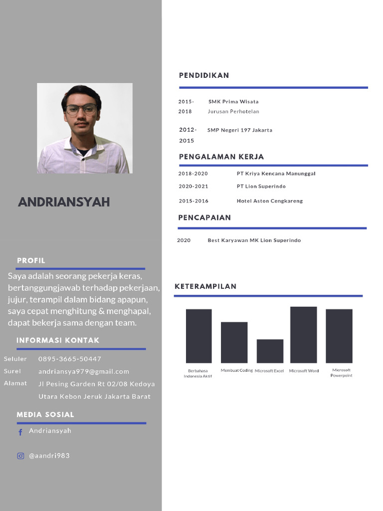 CV Andri Ansyah | PDF