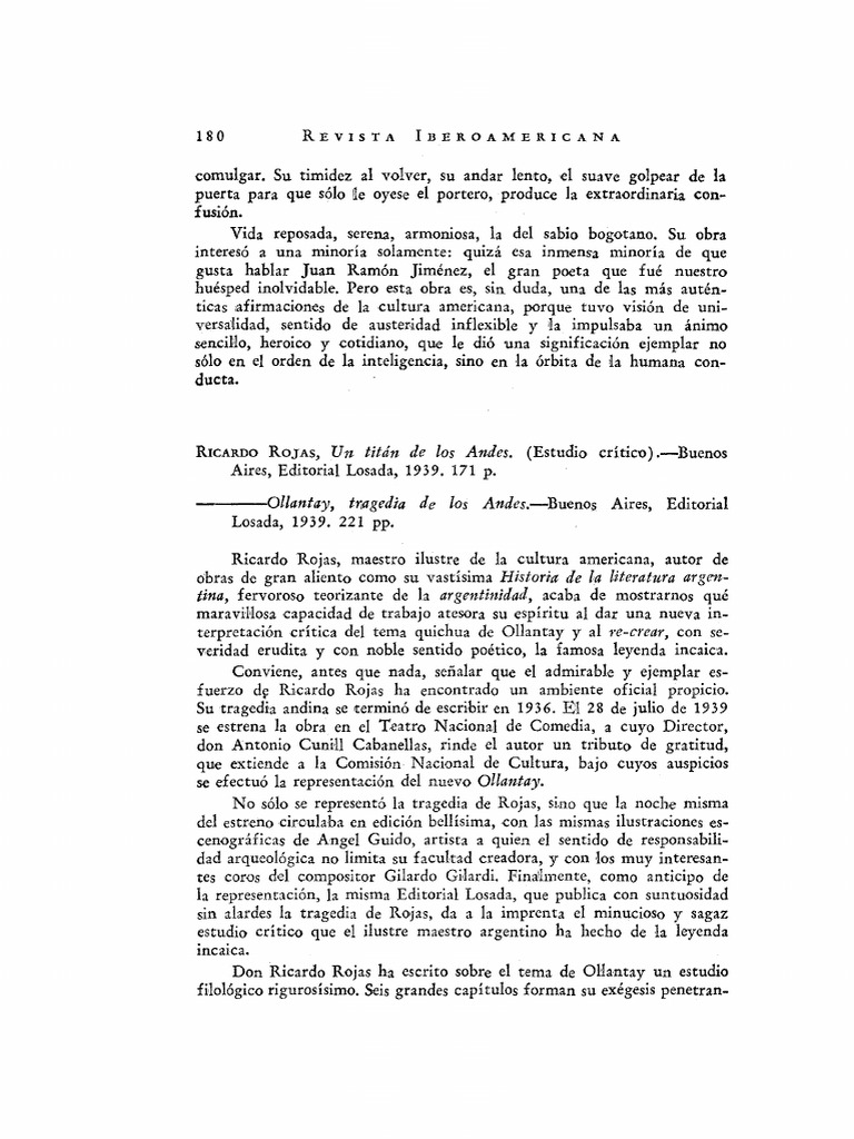 Ollantay: Tragedia Andina de Rojas | PDF | Imperio Inca