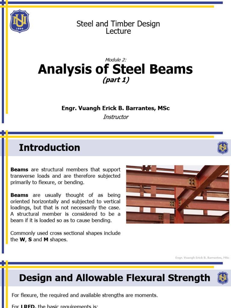Module 2. Beam Analysis (Part 1) | PDF | Buckling | Bending