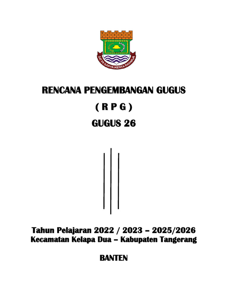 Rencana Pengembangan Gugus 26 Tangerang | PDF | Bisnis