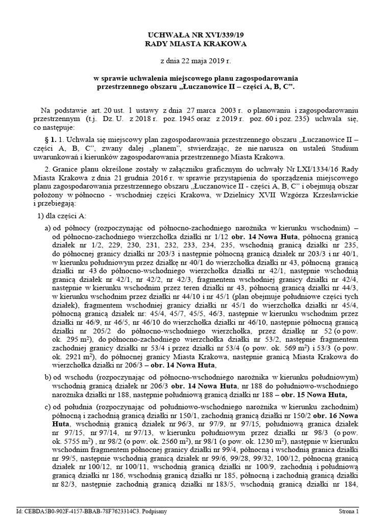 Id: - Podpisany Strona 1 | PDF