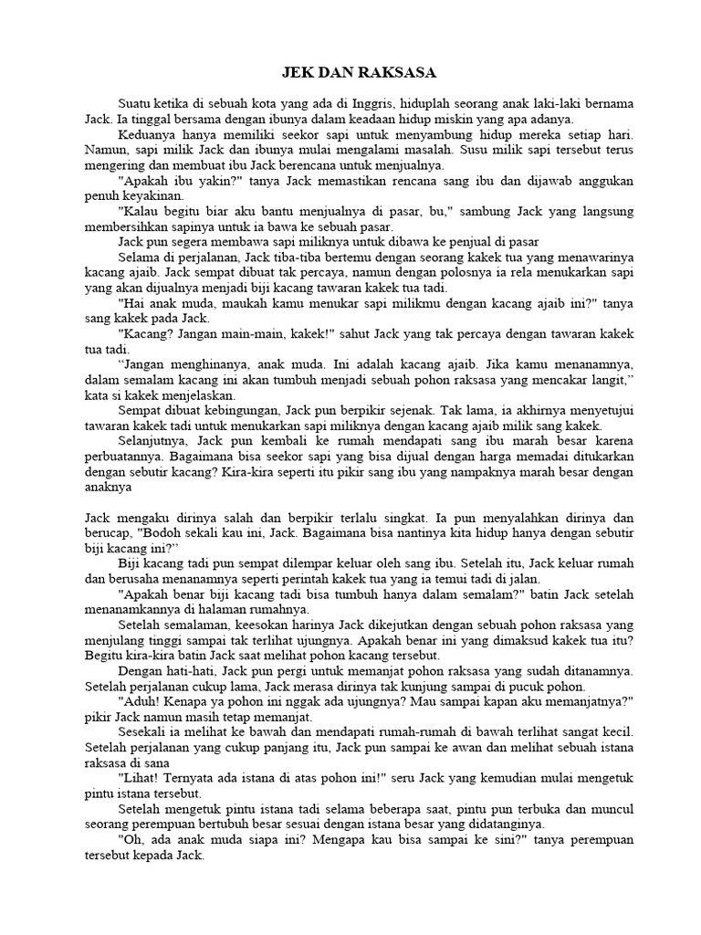 Jek Dan Raksasa | PDF
