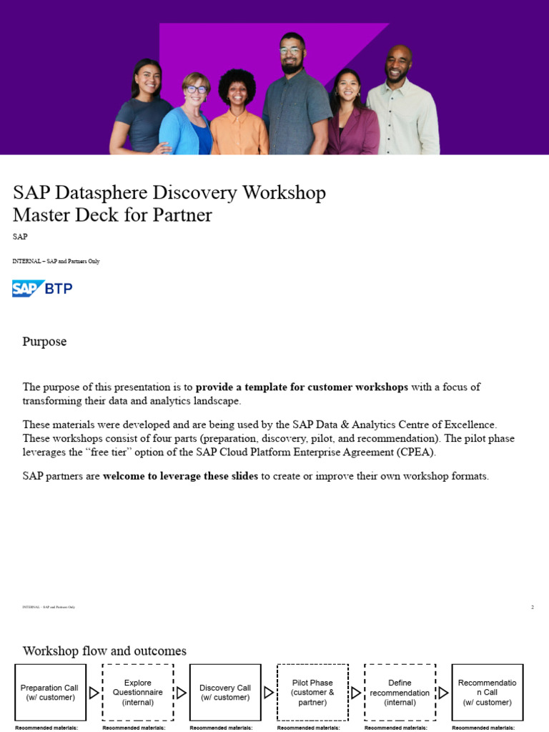 SAP Datasphere Discovery Workshop Guide | PDF | Business Intelligence | Analytics