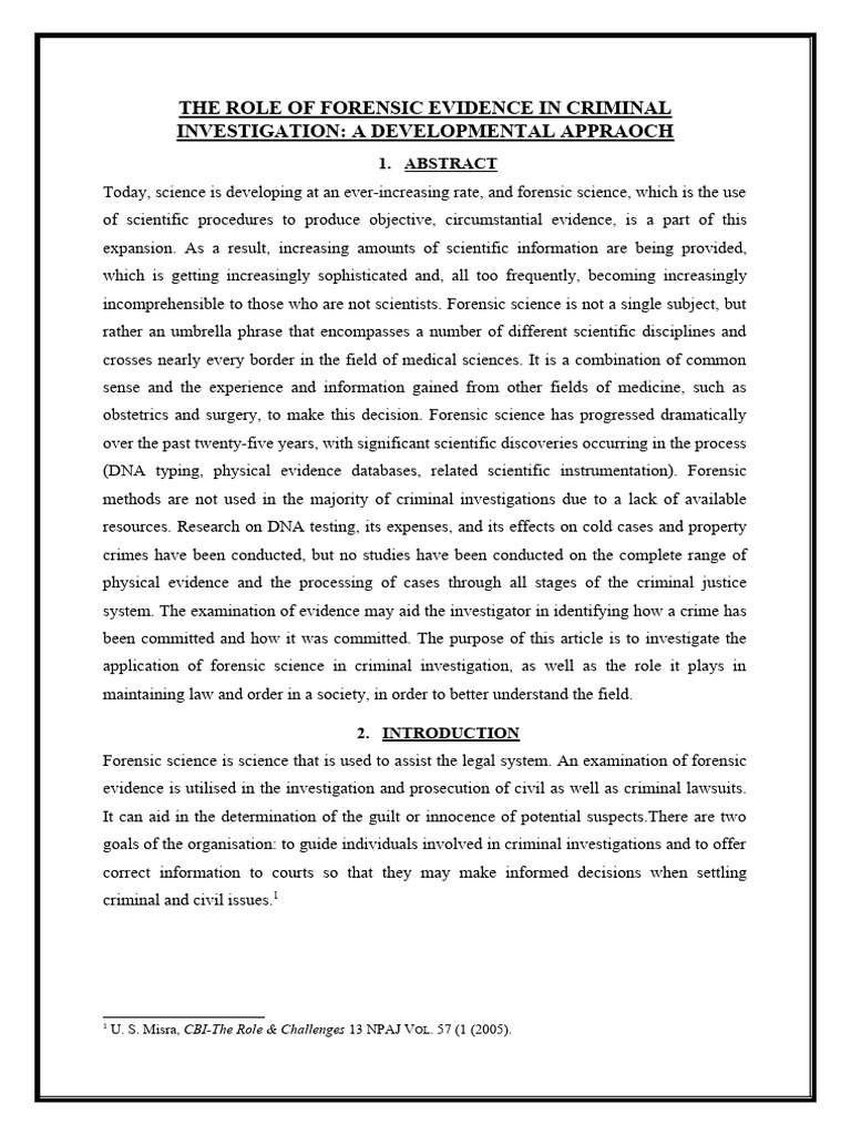 Forensic Science | PDF | Forensic Science | Science